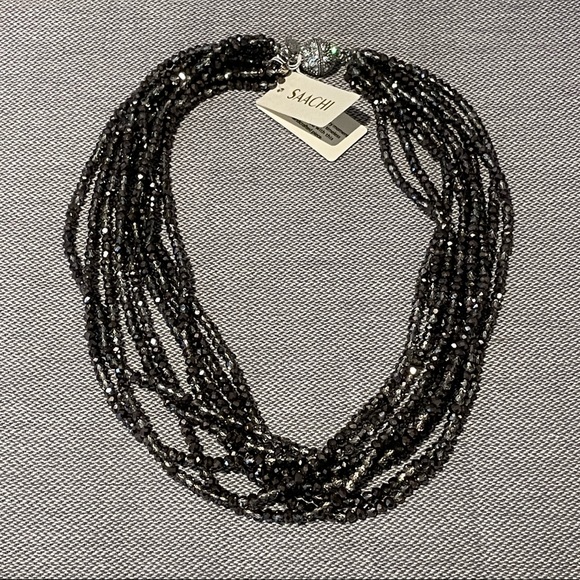 SAACHI | Jewelry | Saachi Real Glass Beaded Necklace Multi Strand ...